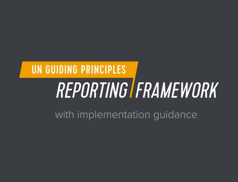 UNGP Reporting Framework - Business and Human Rights Gateway